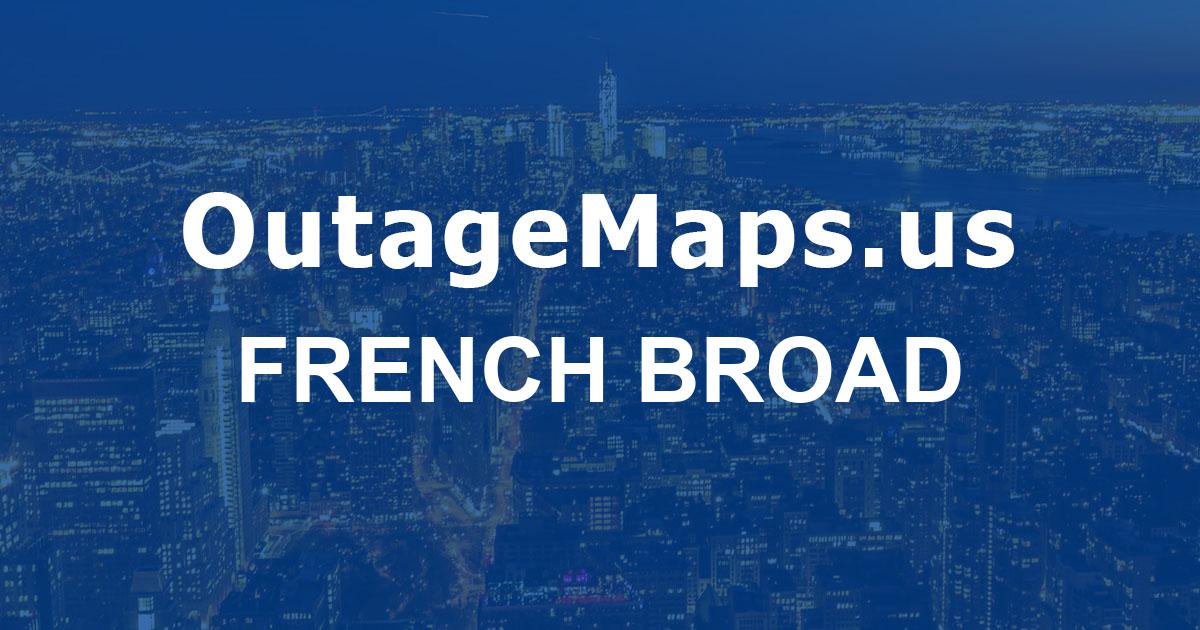 French Broad Power Outages Map