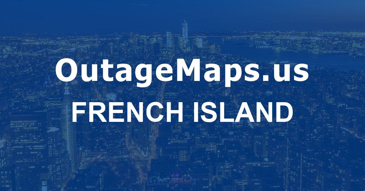 French Island Power Outages Map