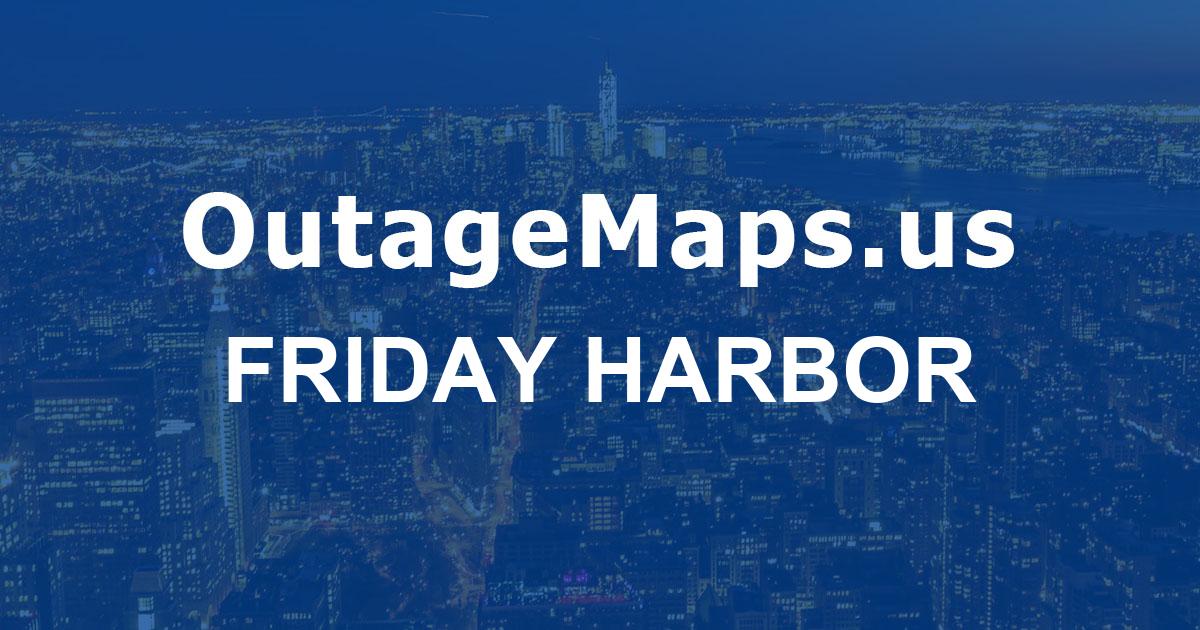 Friday Harbor Power Outages Map
