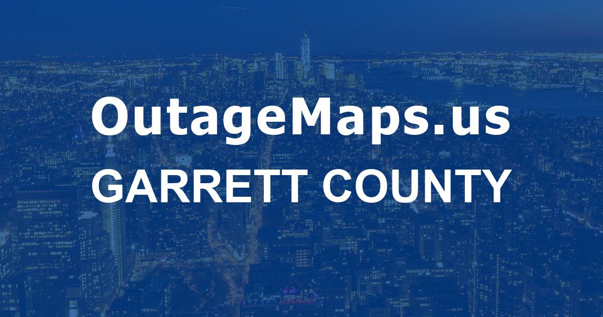 Garrett County Power Outages Map