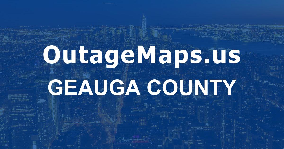 Geauga County Power Outages Map