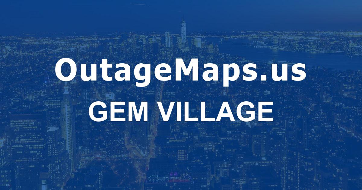 Gem Village Power Outages Map