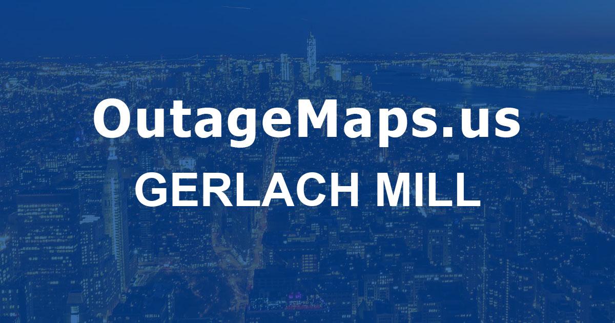 Gerlach Mill Power Outages Map
