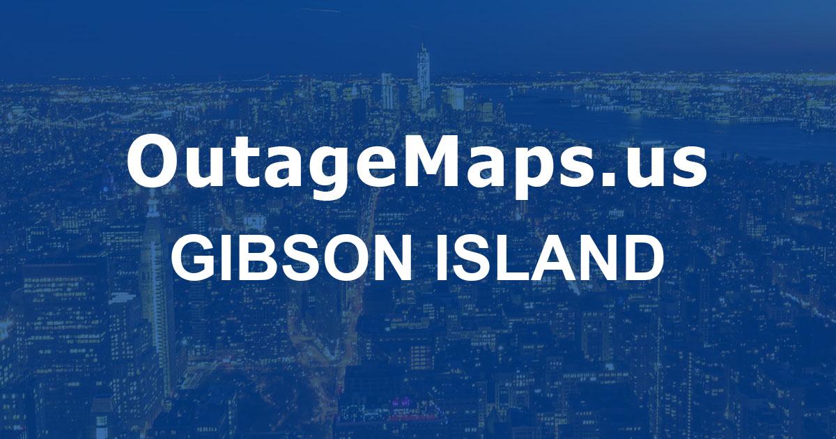 Gibson Island Power Outages Map
