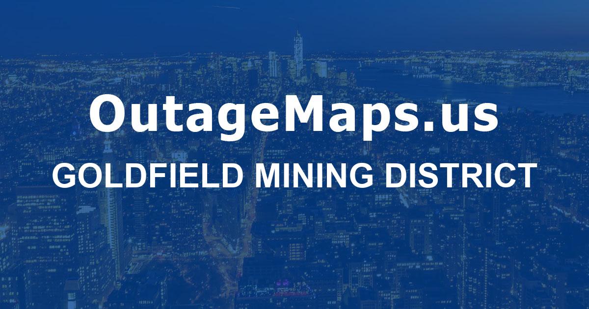 Goldfield Mining District Power Outages Map