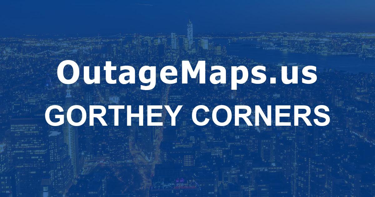 Gorthey Corners Power Outages Map