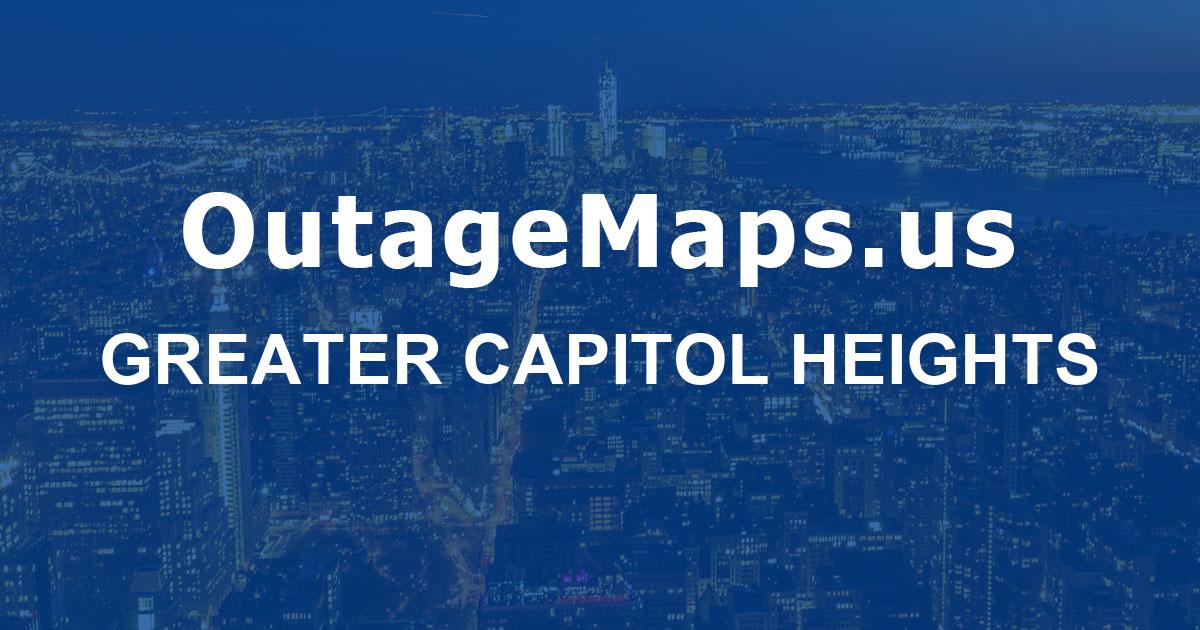 Greater Capitol Heights Power Outages Map