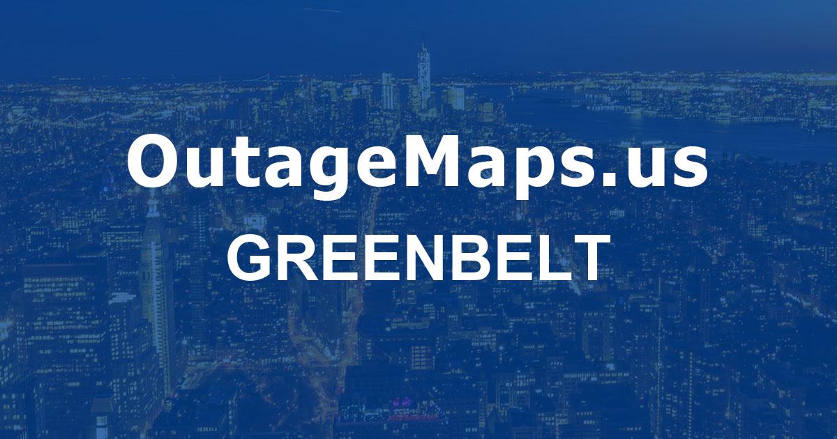 Greenbelt Power Outages Map
