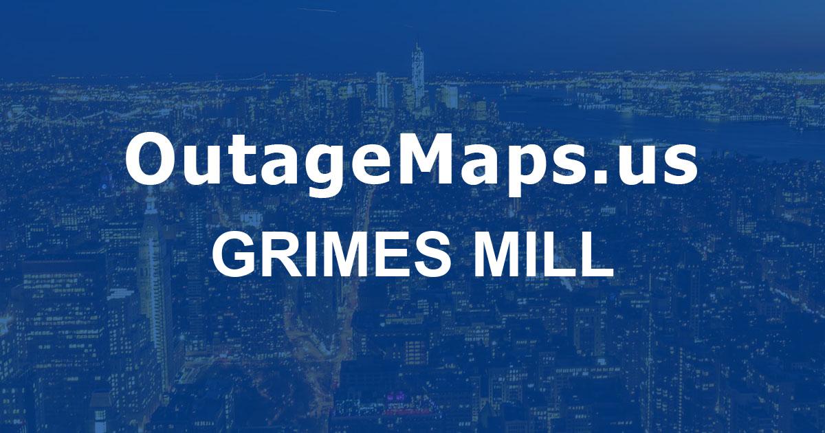 Grimes Mill Power Outages Map