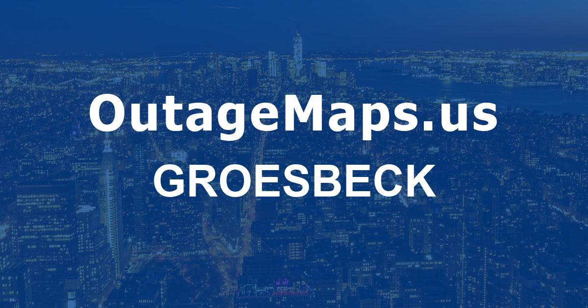 Groesbeck Power Outages Map