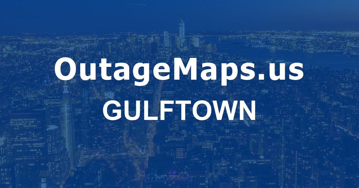 Gulftown Power Outages Map
