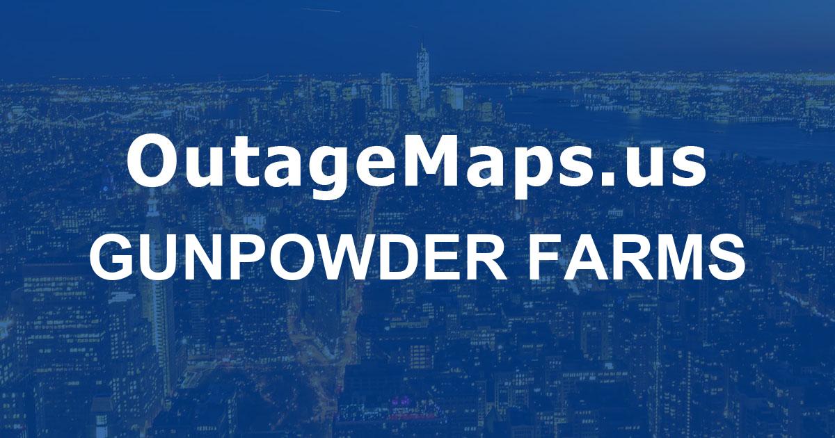Gunpowder Farms Power Outages Map