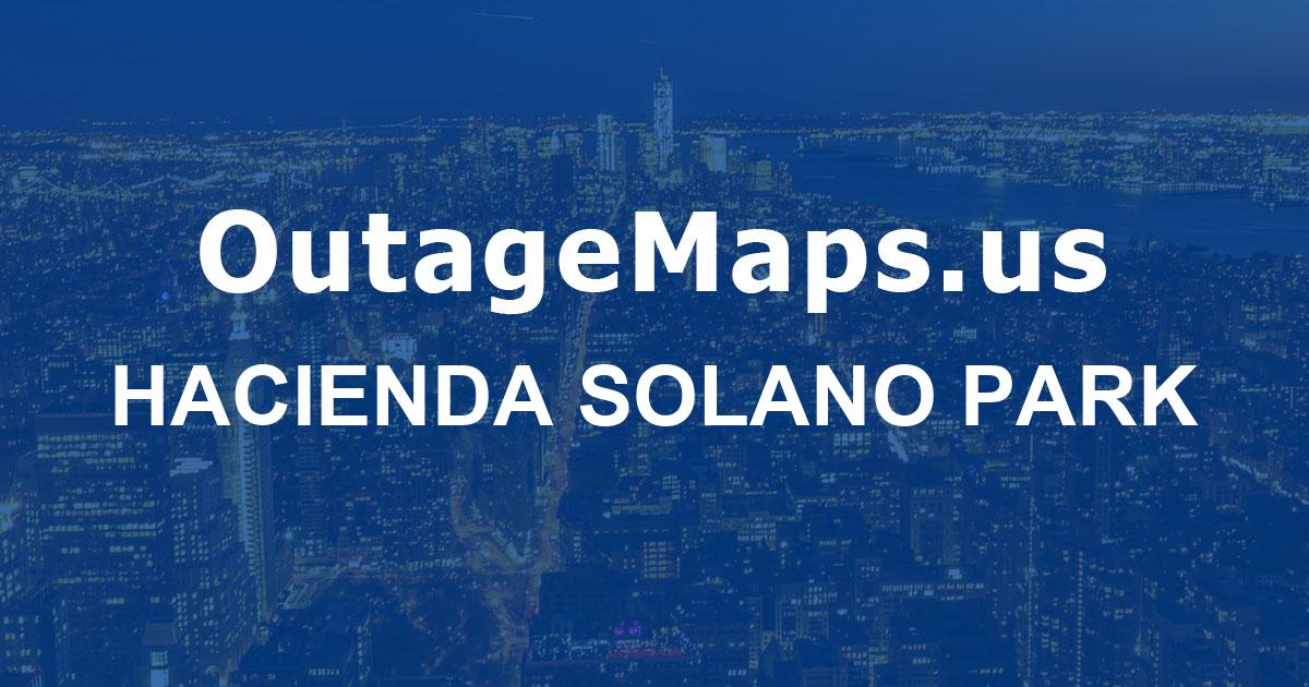 Hacienda Solano Park Power Outages Map