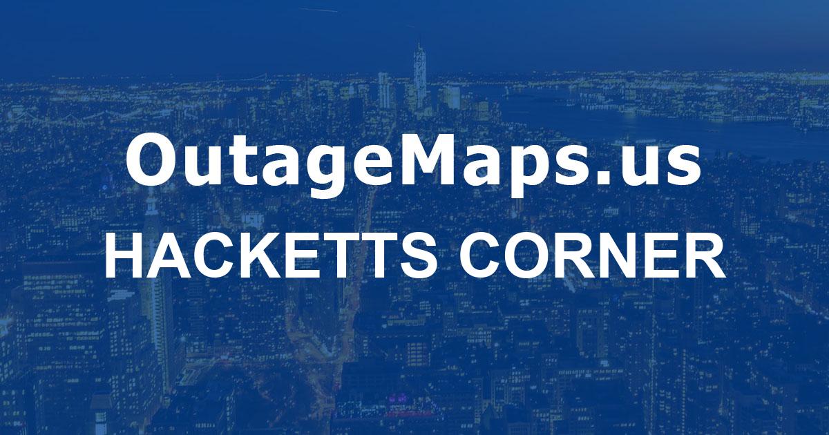 Hacketts Corner Power Outages Map