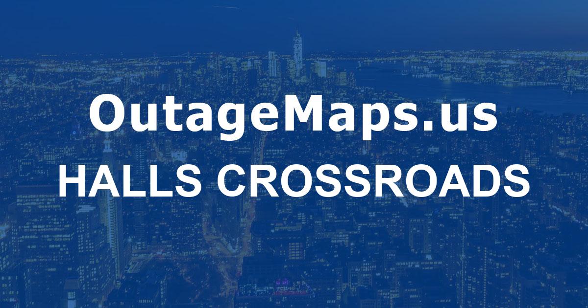 Halls Crossroads Power Outages Map
