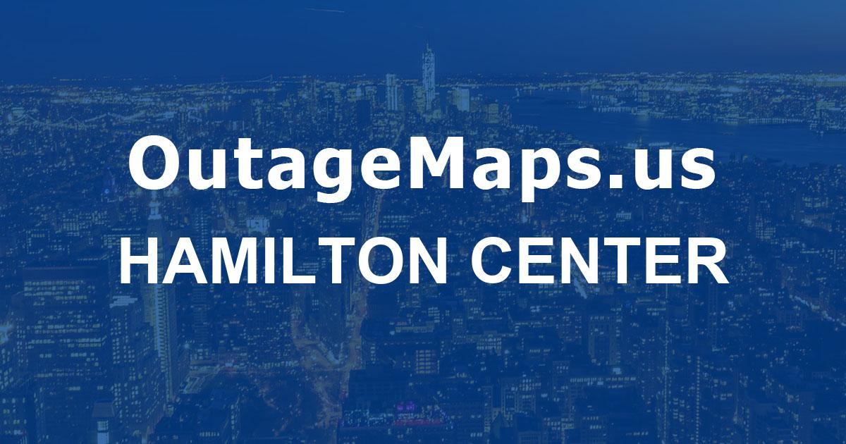 Hamilton Center Power Outages Map