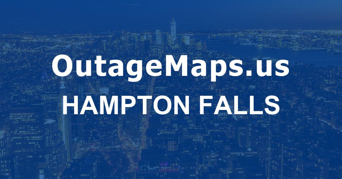 Hampton Falls Power Outages Map