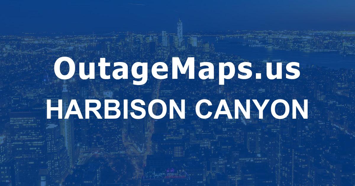 Harbison Canyon Power Outages Map