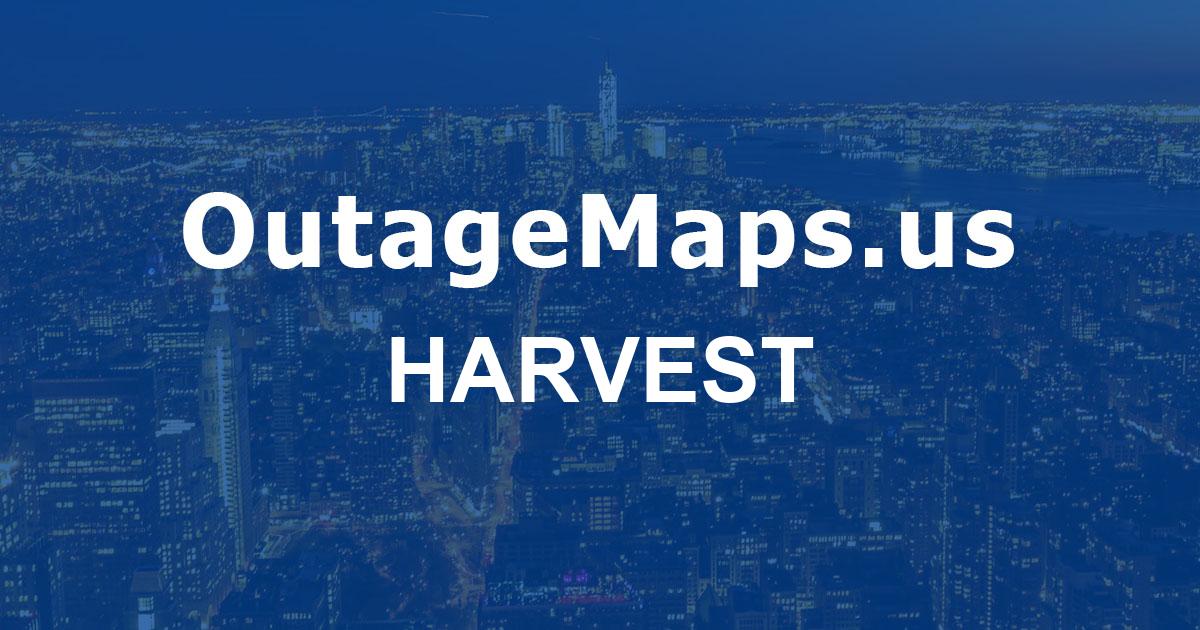Harvest Power Outages Map