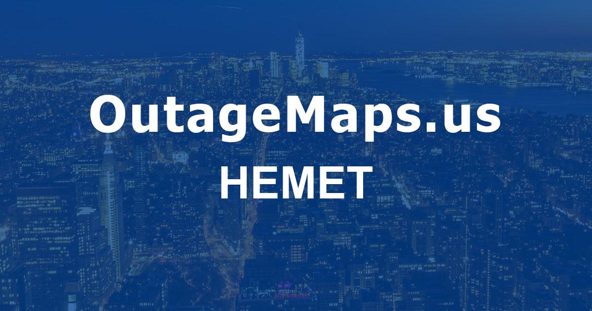 Hemet Power Outages Map