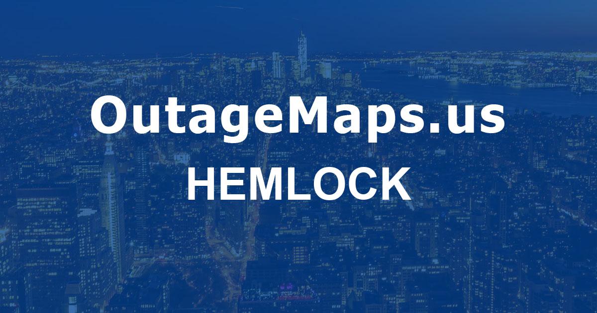 Hemlock Power Outages Map