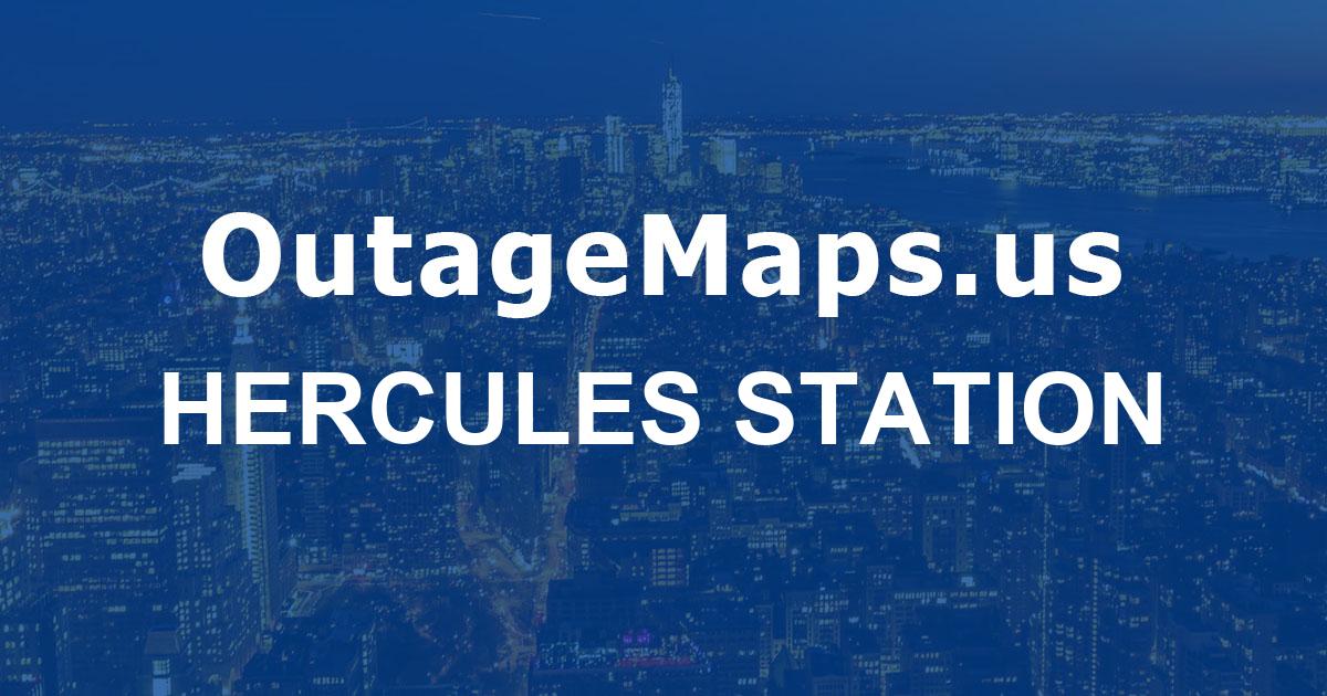 Hercules Station Power Outages Map