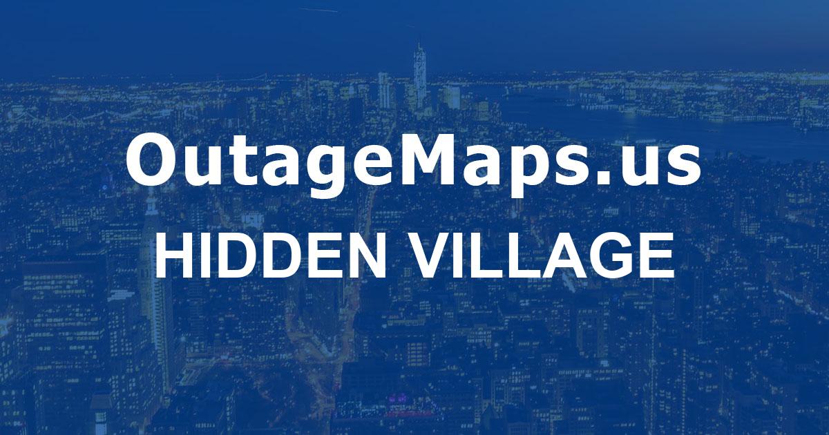 Hidden Village Power Outages Map