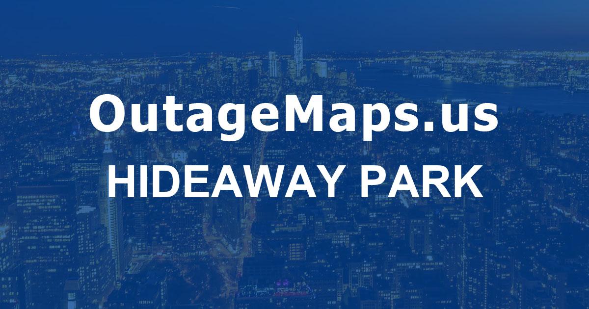 Hideaway Park Power Outages Map