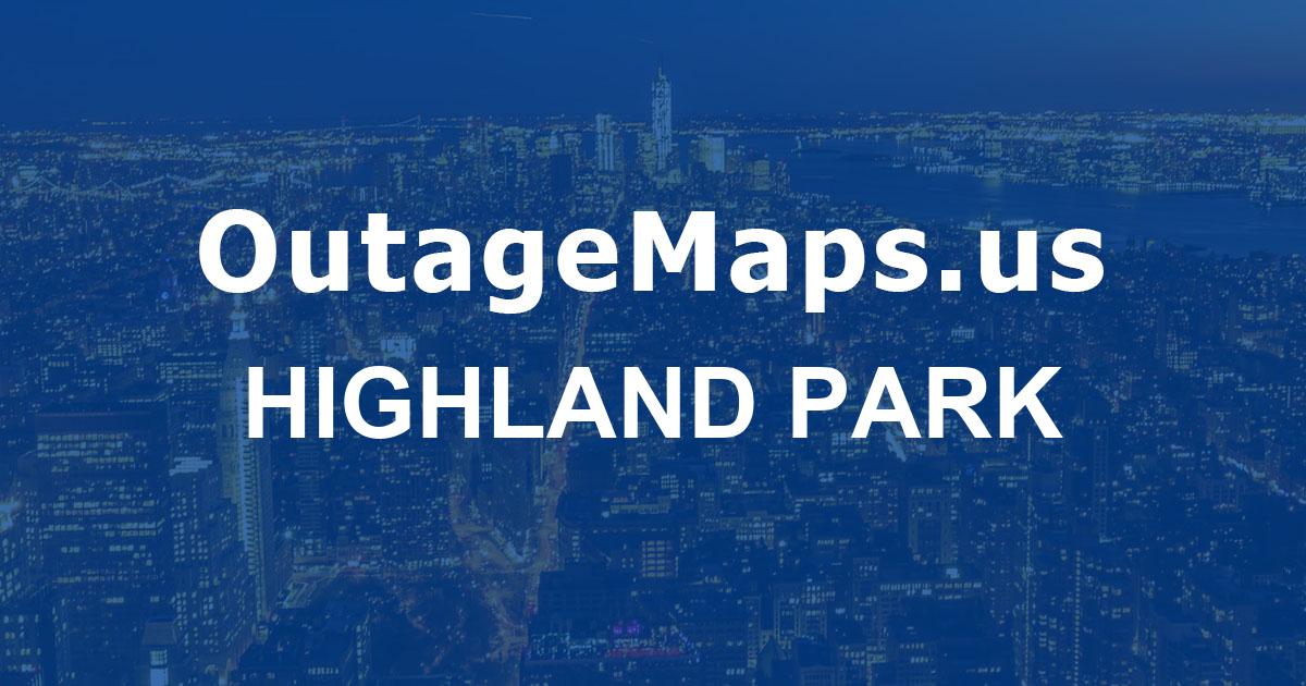 Highland Park Power Outages Map