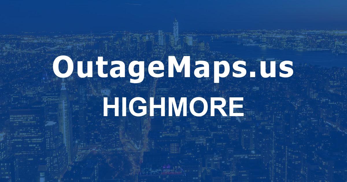 Highmore Power Outages Map