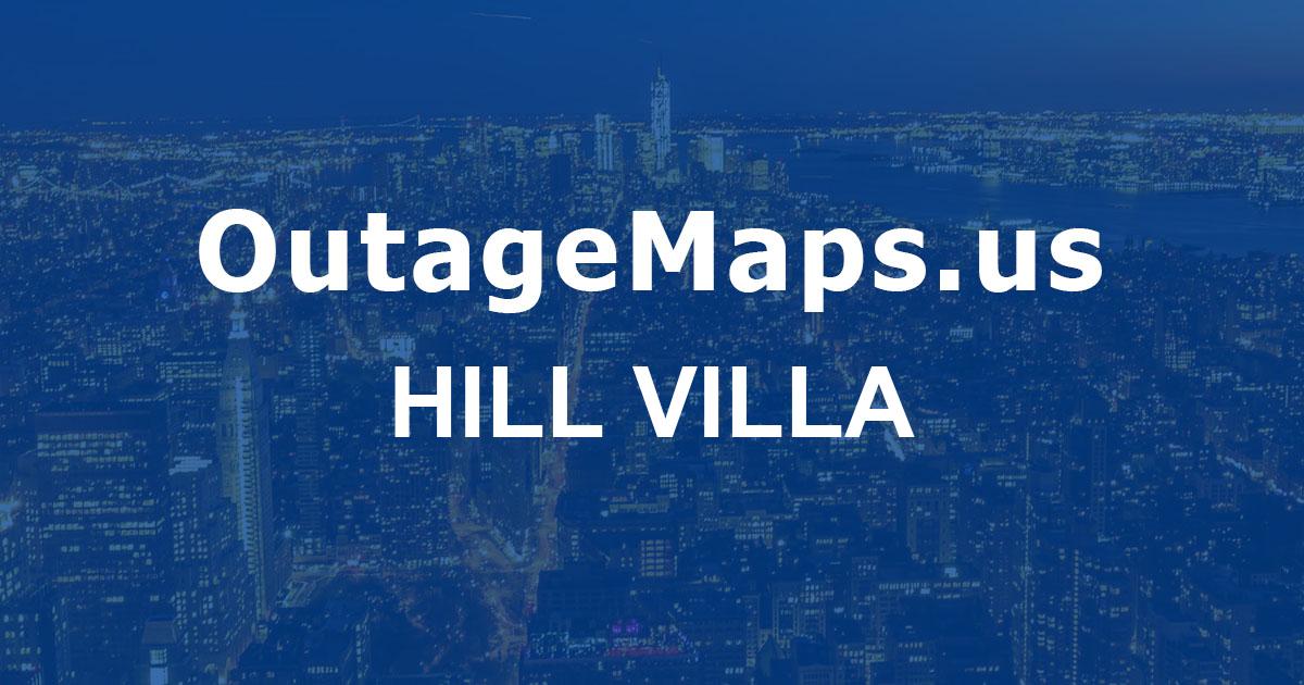 Hill Villa Power Outages Map