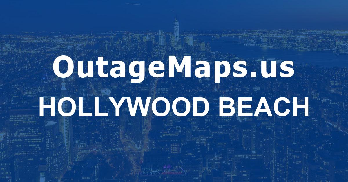 Hollywood Beach Power Outages Map