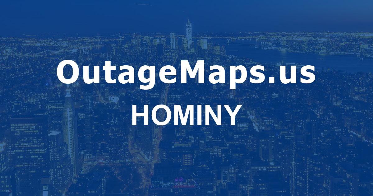 Hominy Power Outages Map