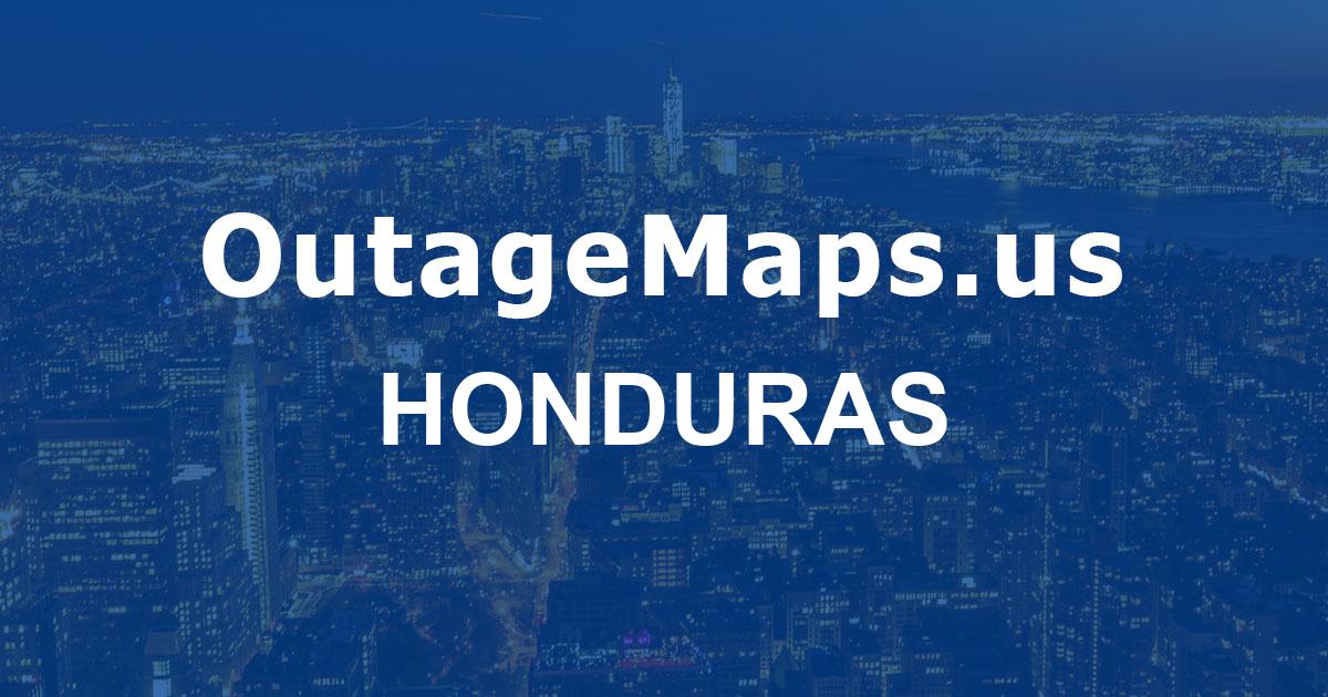 Honduras Power Outages Map