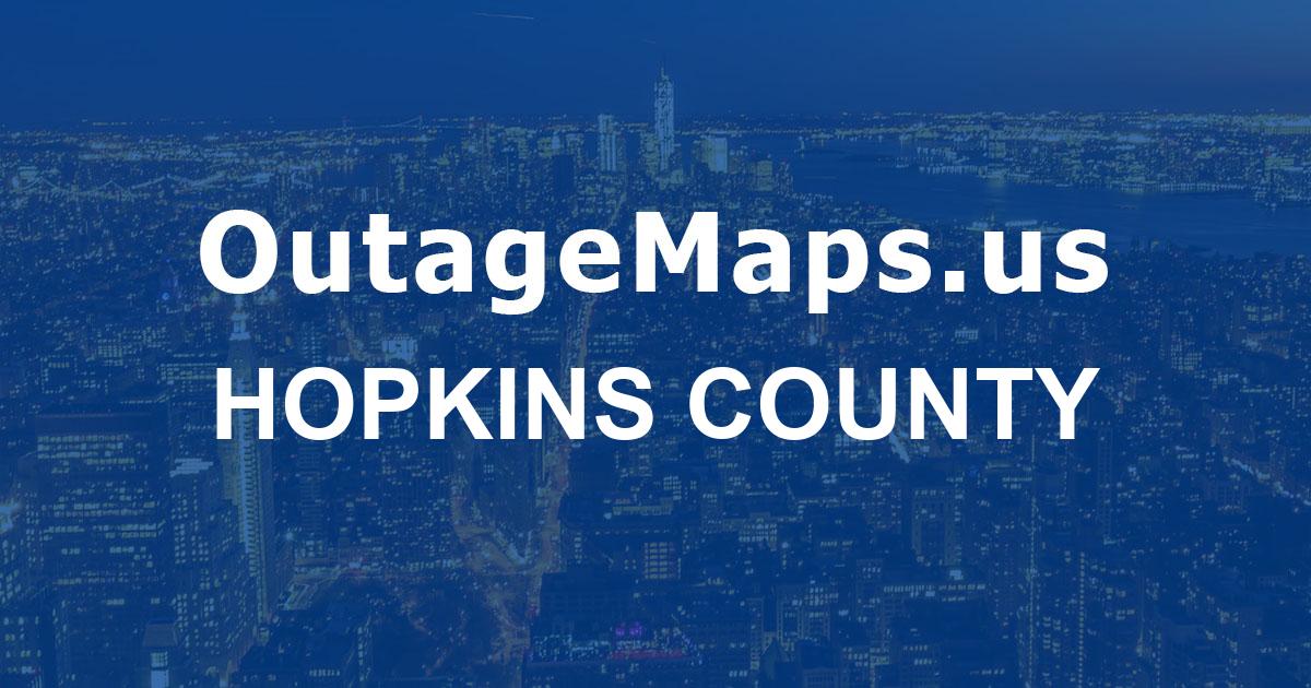Hopkins County Power Outages Map