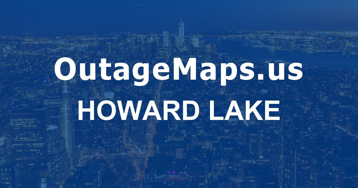 Howard Lake Power Outages Map