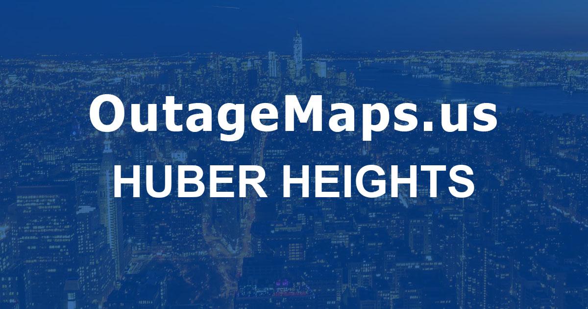 Huber Heights Power Outages Map