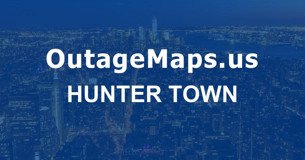Hunter Town Power Outages Map