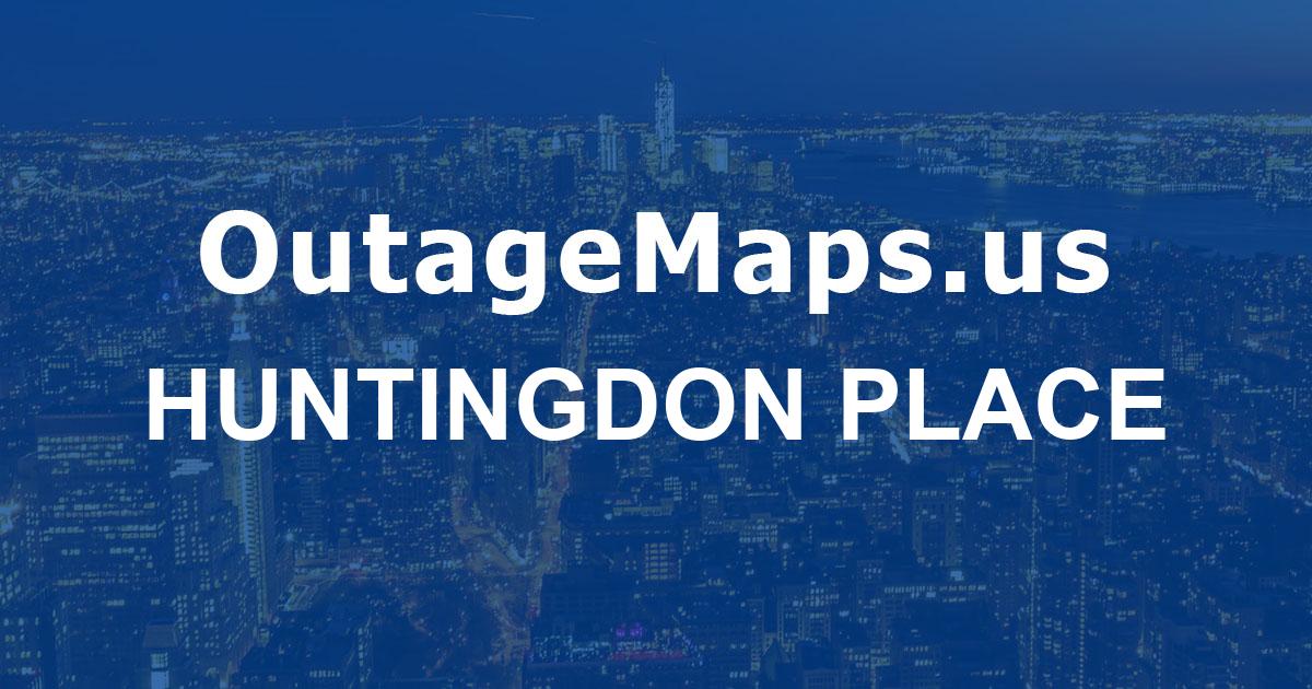 Huntingdon Place Power Outages Map