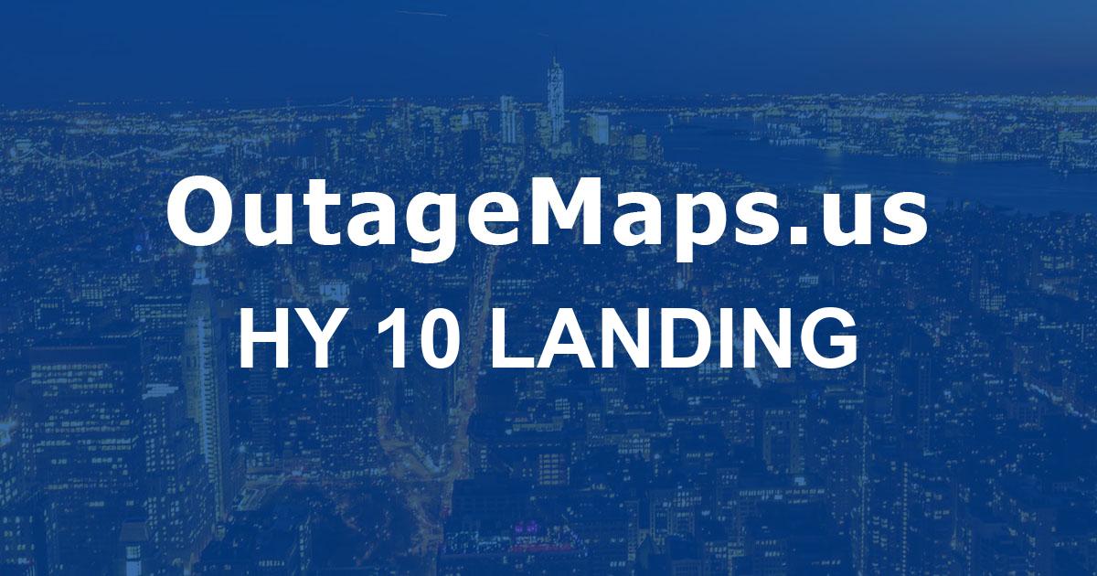 Hy 10 Landing Power Outages Map