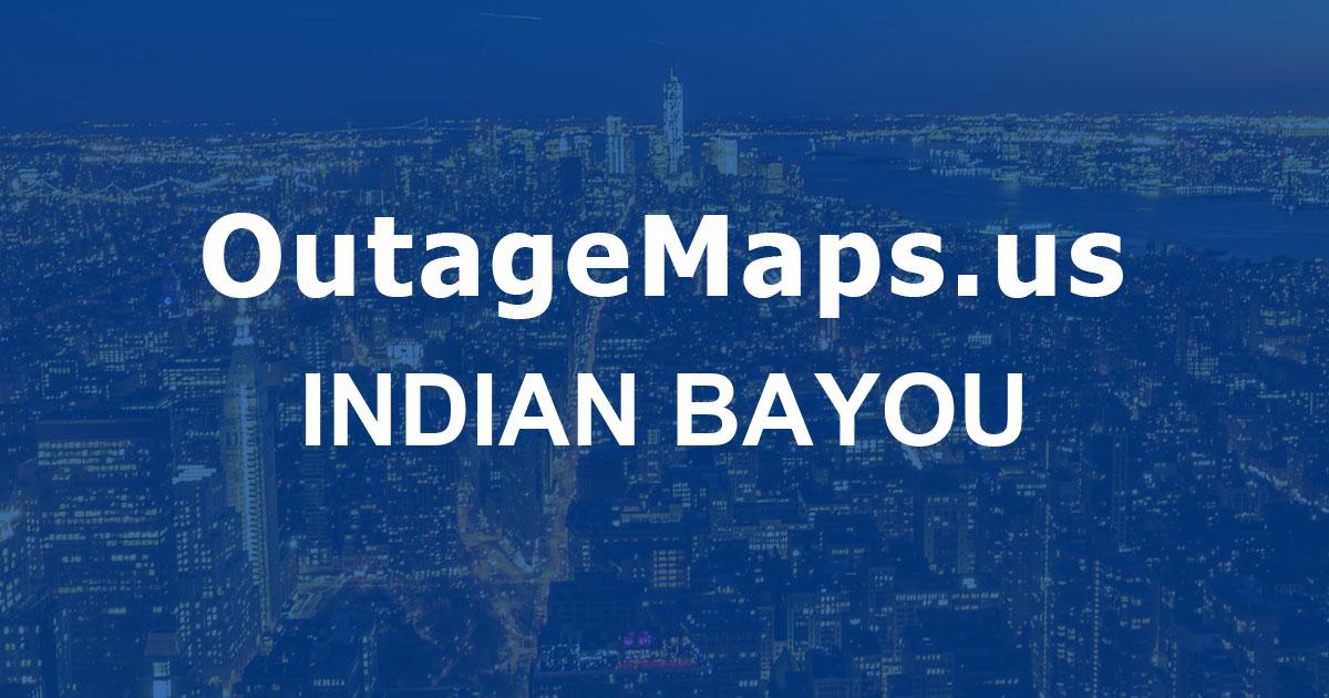 Indian Bayou Power Outages Map