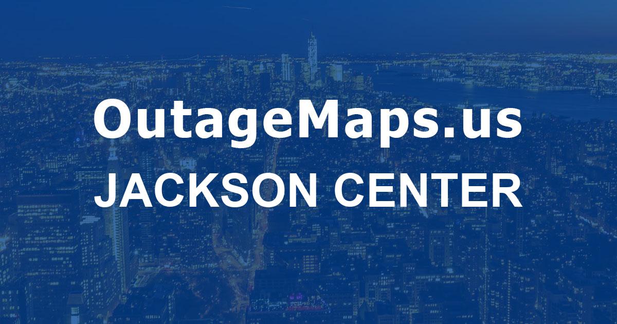 Jackson Center Power Outages Map