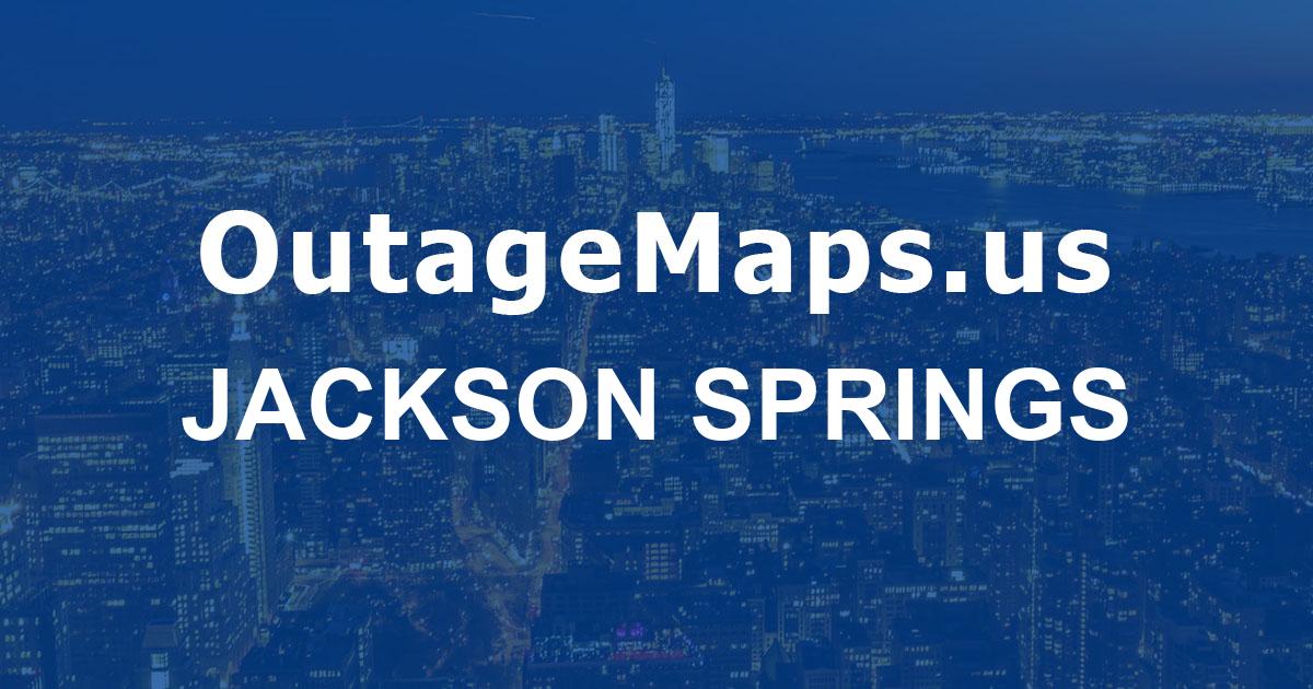 Jackson Springs Power Outages Map