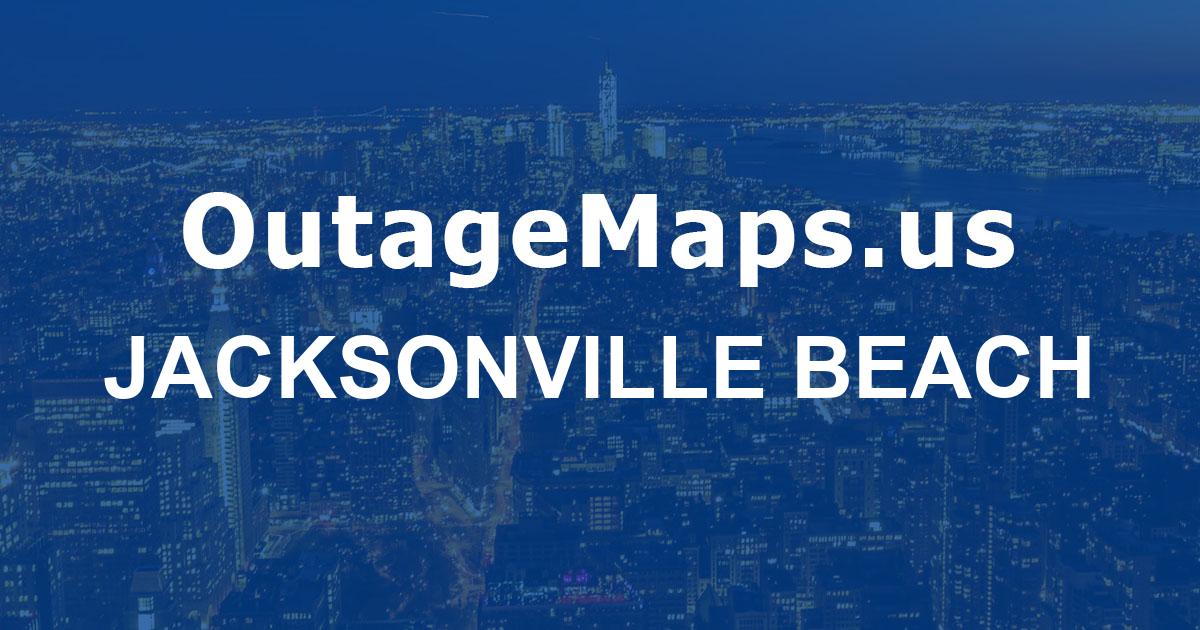 Jacksonville Beach Power Outages Map