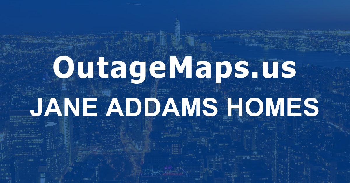 Jane Addams Homes Power Outages Map