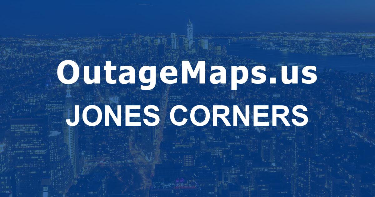 Jones Corners Power Outages Map
