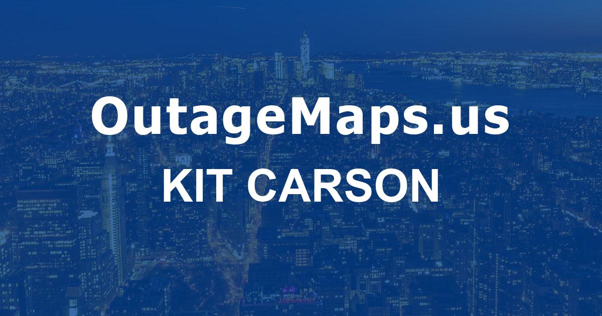 Kit Carson Power Outages Map