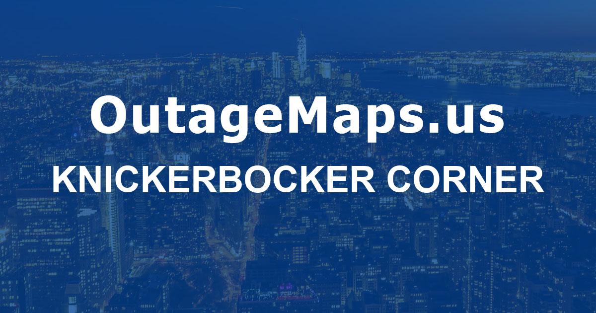 Knickerbocker Corner Power Outages Map