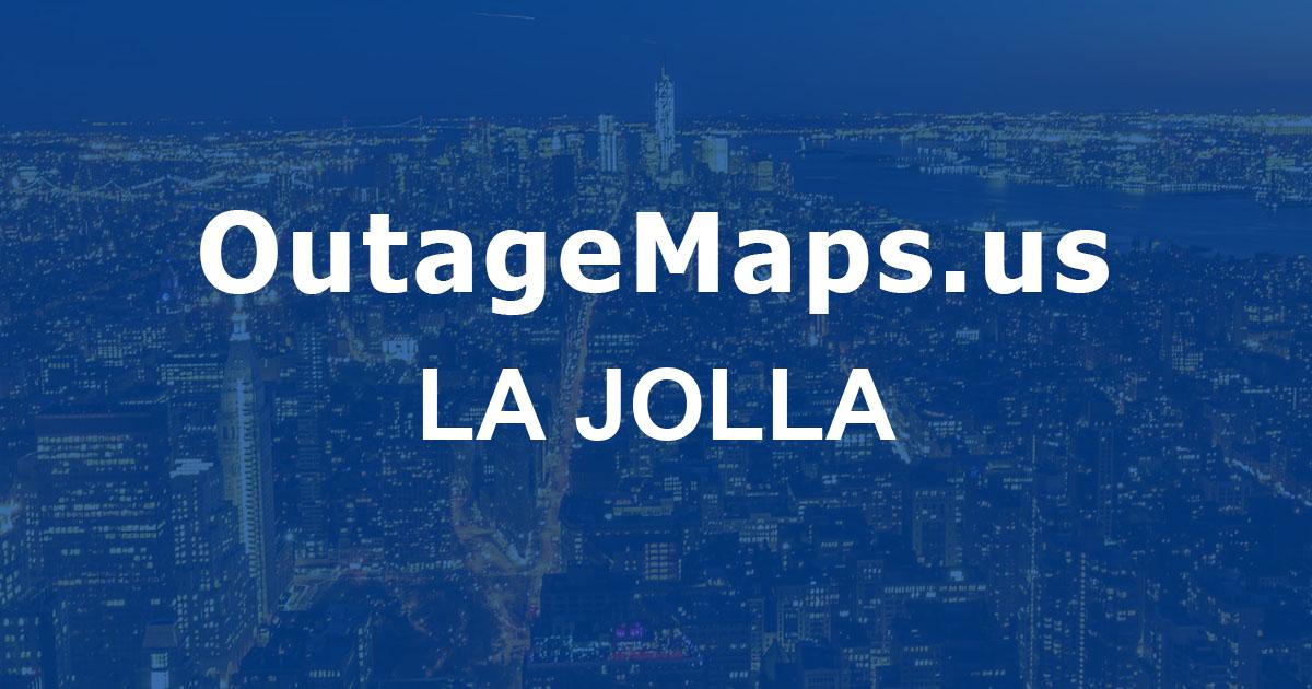 La Jolla Power Outages Map