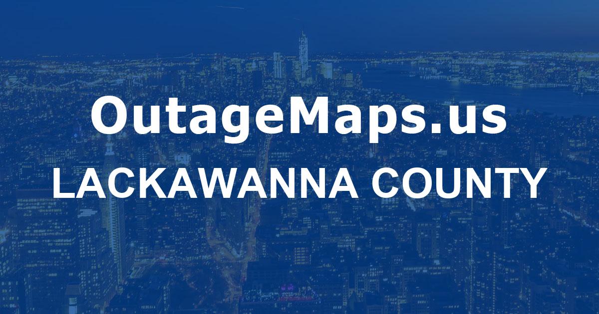 Lackawanna County Power Outages Map